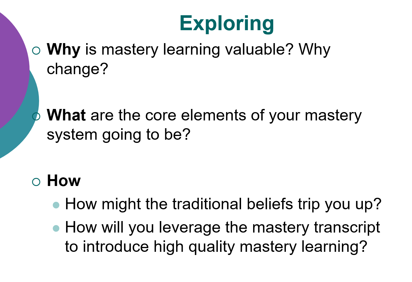 A Conversation on the Why, What, and How of Mastery Learning – LearningEdge